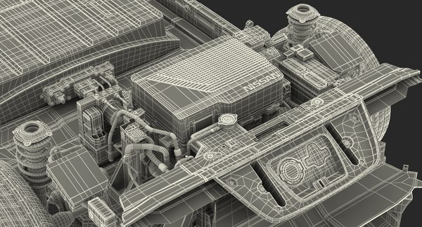 Nissan leaf engine chassis model - TurboSquid 1426290