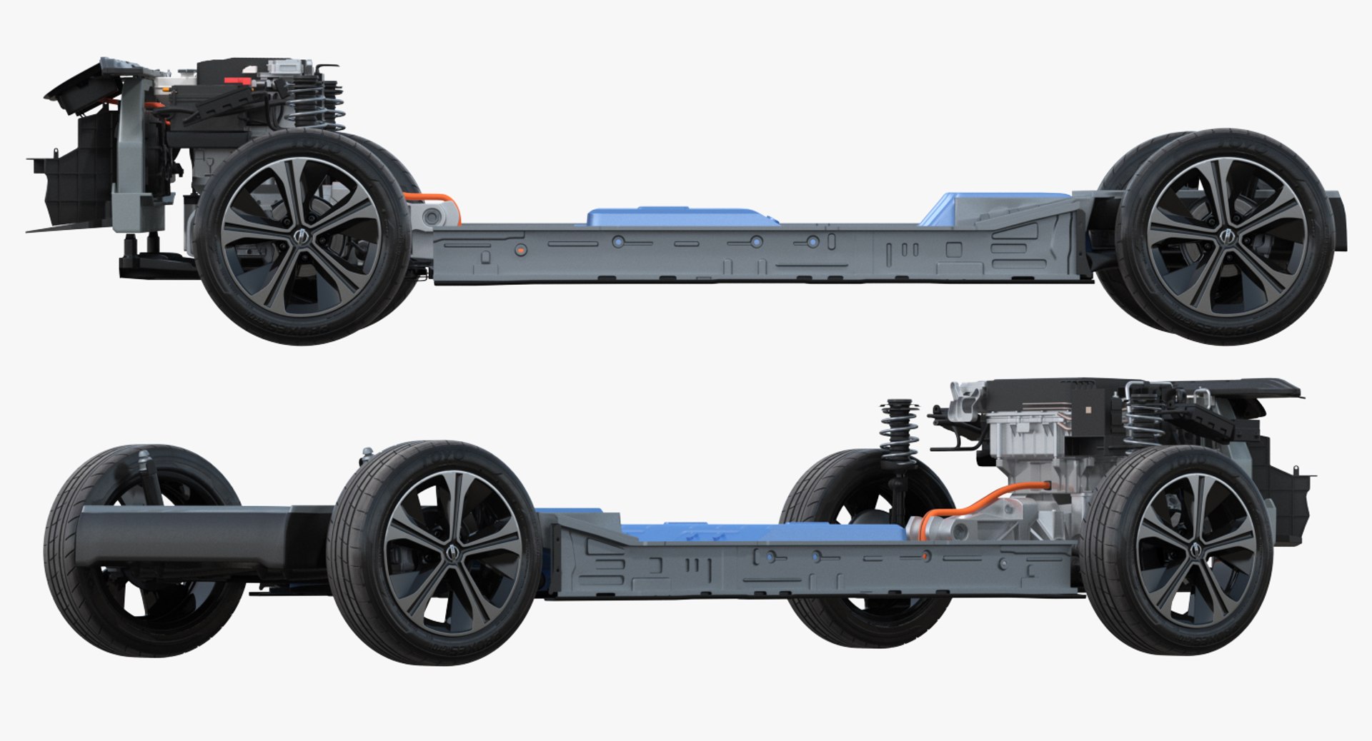 Nissan leaf engine chassis model - TurboSquid 1426290