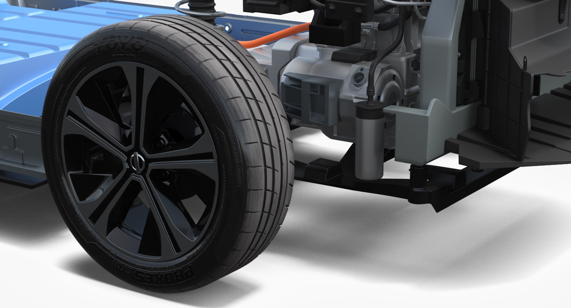 Nissan leaf engine chassis model - TurboSquid 1426290