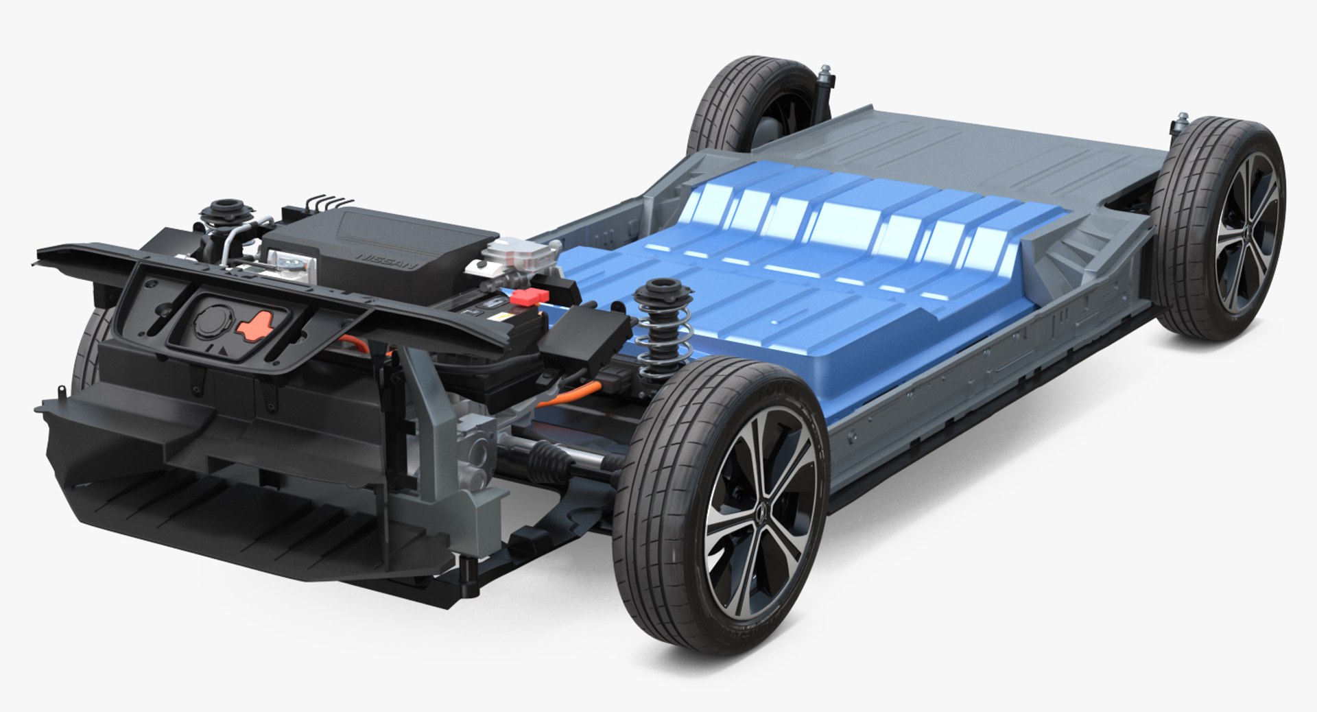 Nissan leaf engine chassis model - TurboSquid 1426290