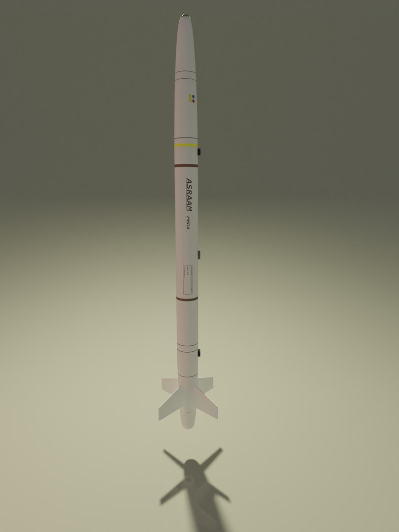 Missile Aim-132 3D Model - TurboSquid 1631081