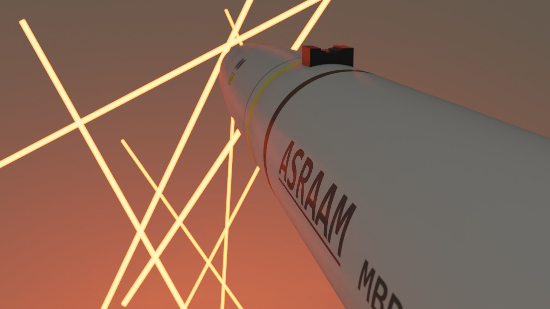 Missile Aim-132 3D Model - TurboSquid 1631081