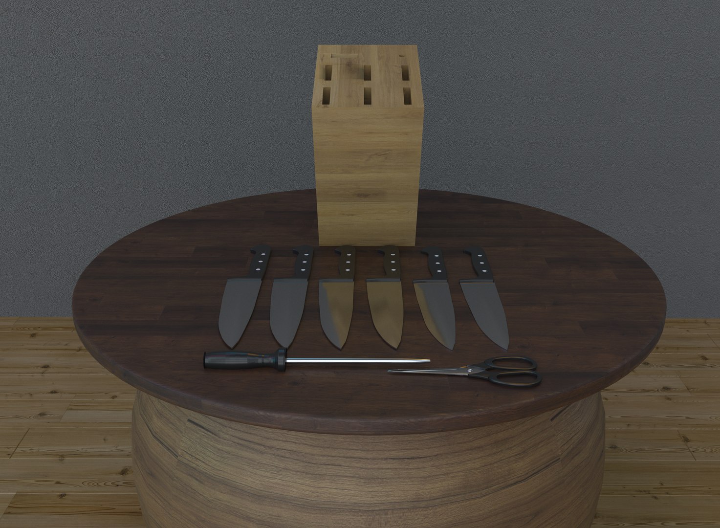 Knife Set 3D Model - TurboSquid 1785627