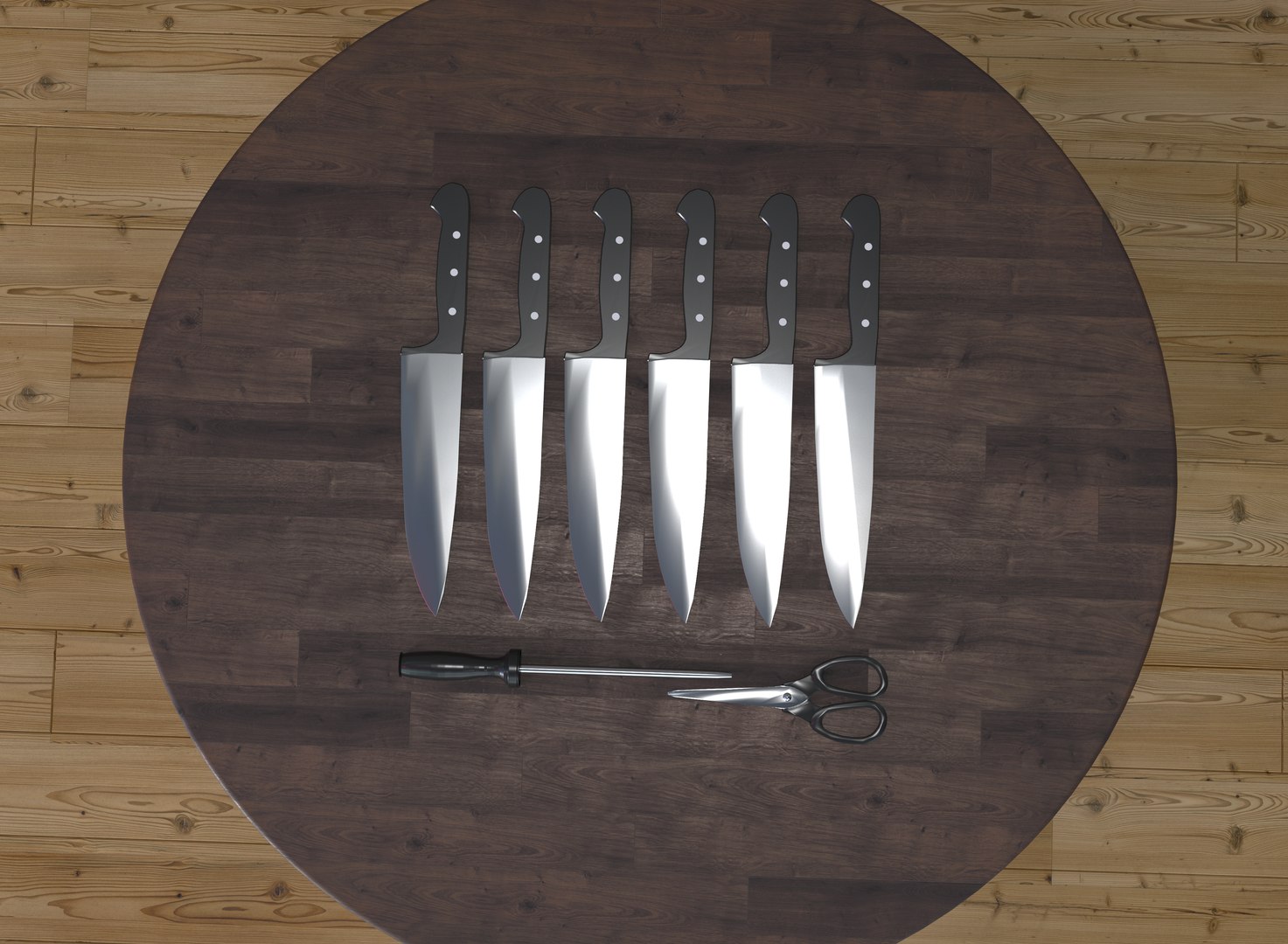 Knife Set 3D Model - TurboSquid 1785627