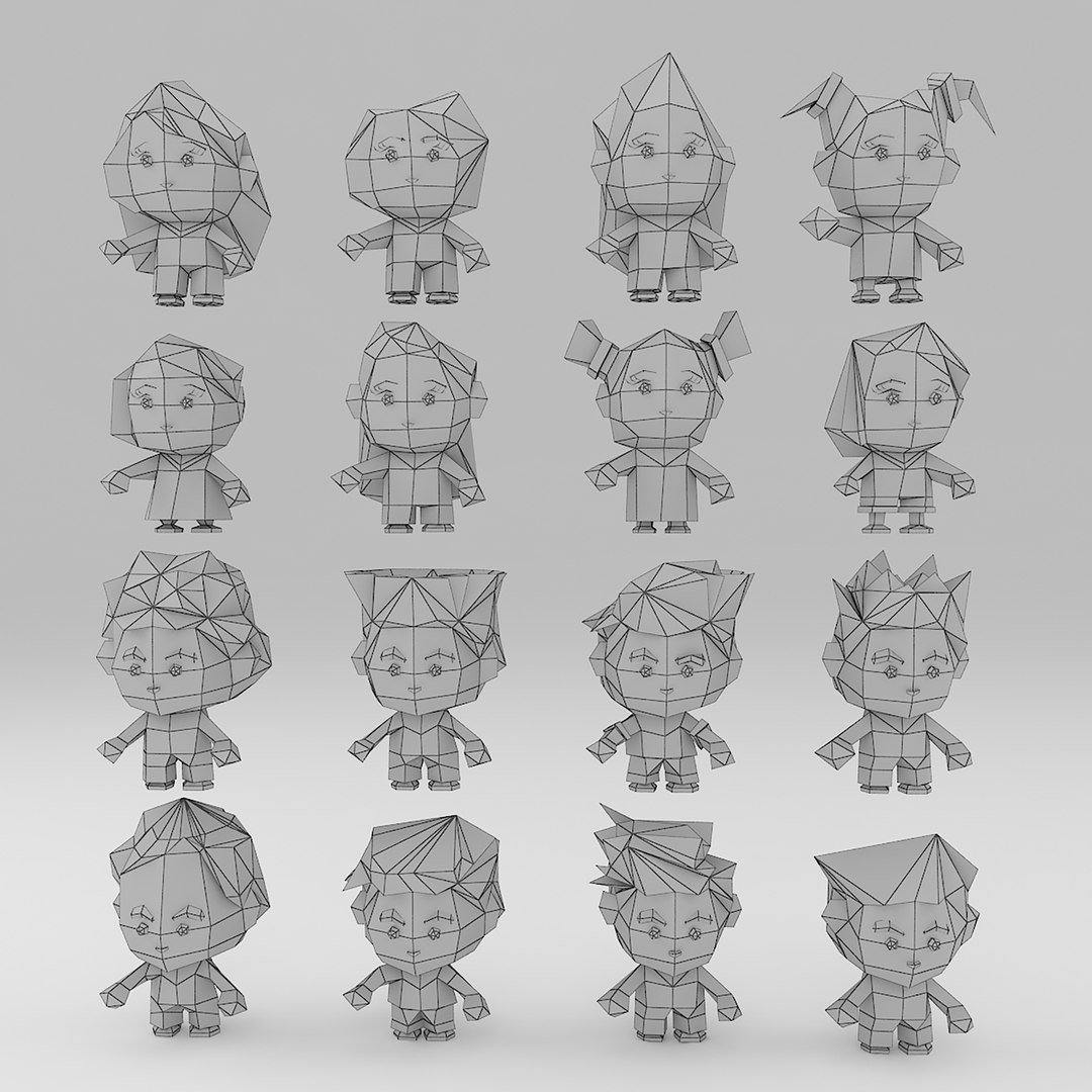 Cartoon Pose Office 3D - TurboSquid 1418707