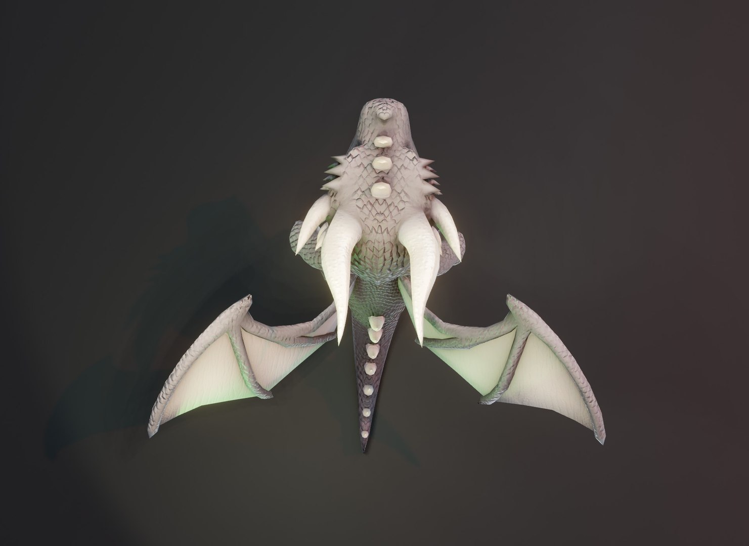 Cartoon Gray Dragon Animated Low-poly 3D Model Model - TurboSquid 2175240