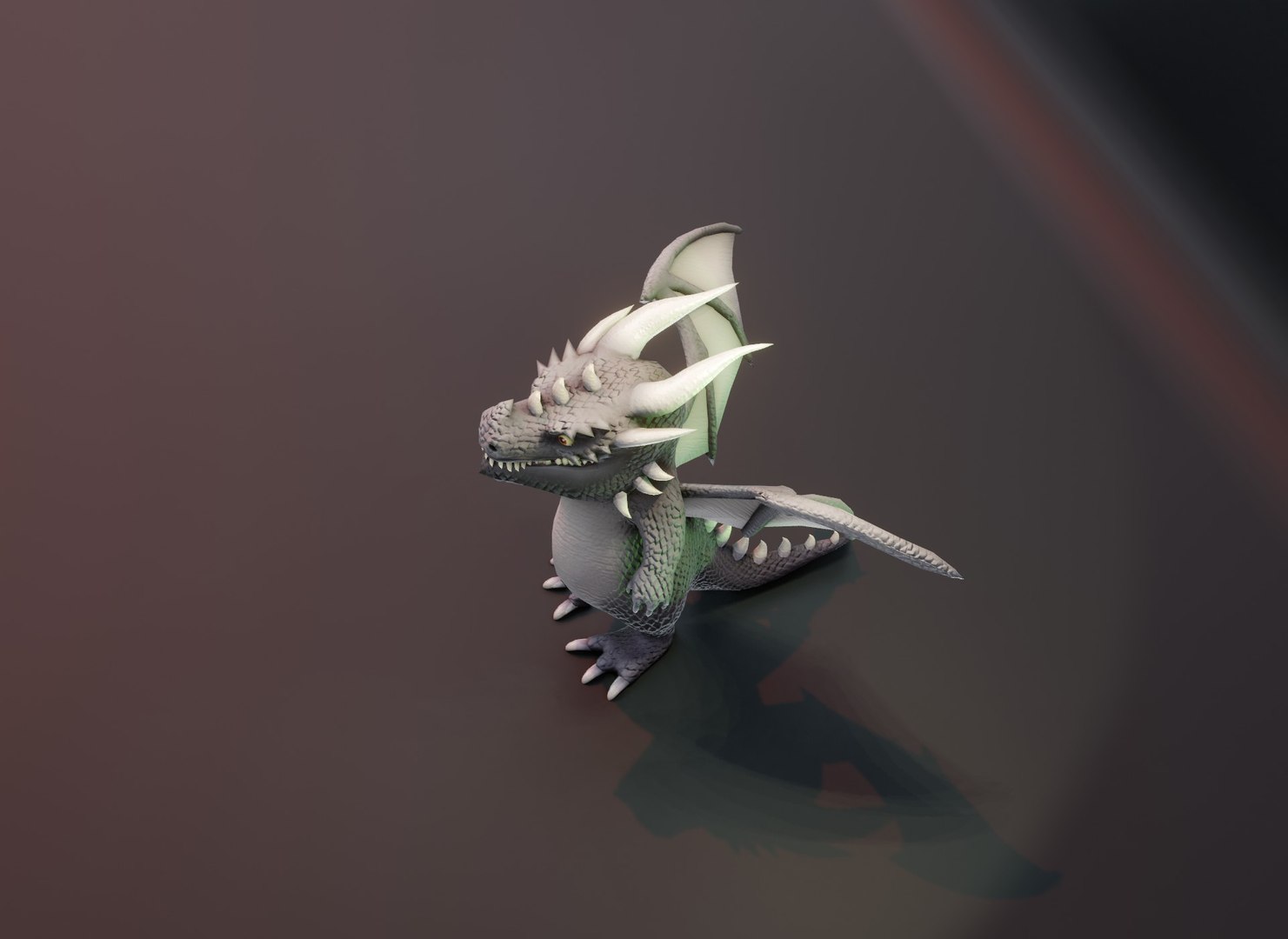 Cartoon Gray Dragon Animated Low-poly 3D Model Model - TurboSquid 2175240