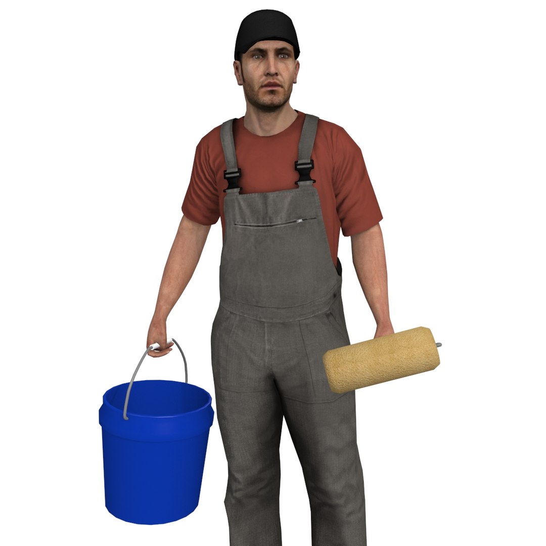 max rigged paint worker man