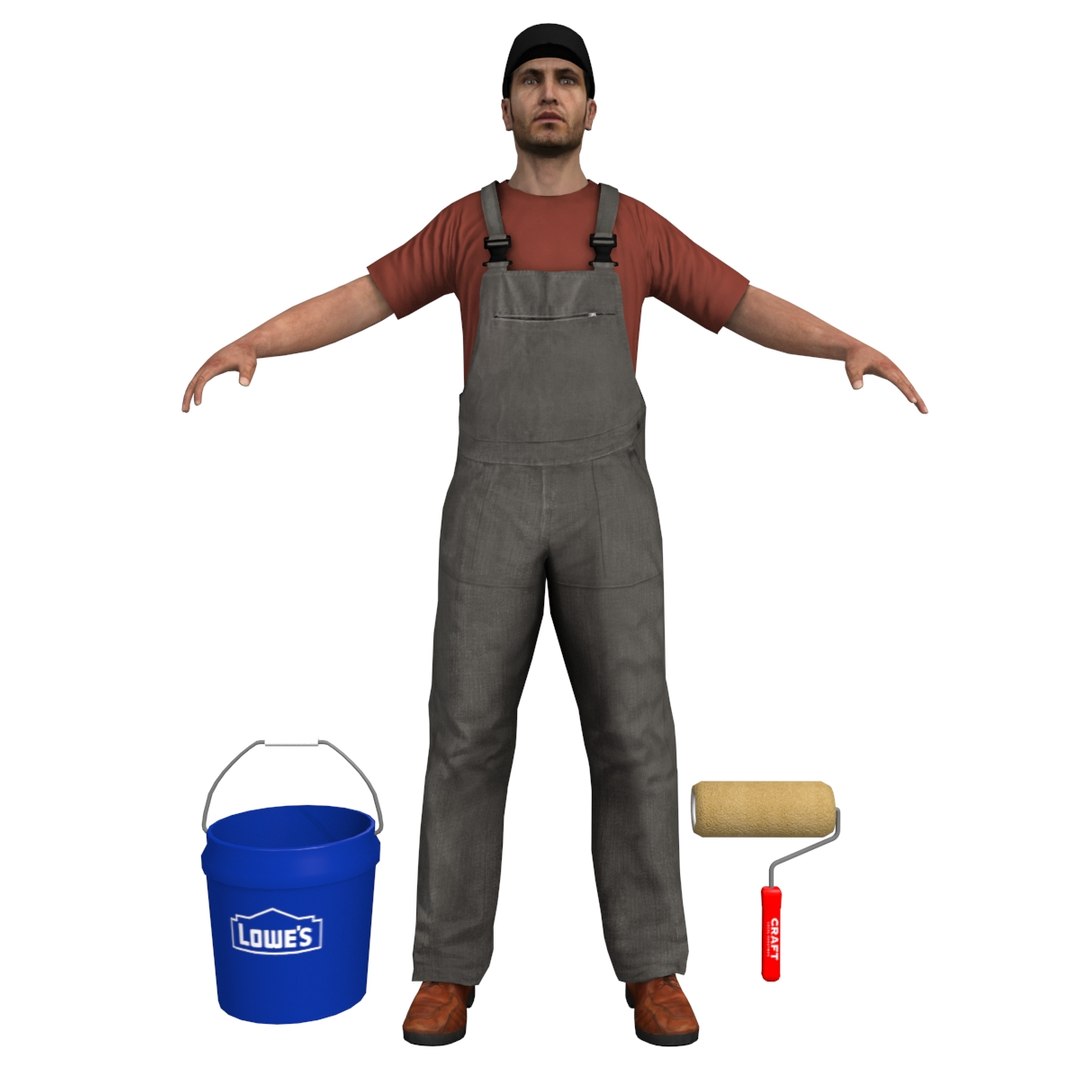 max rigged paint worker man