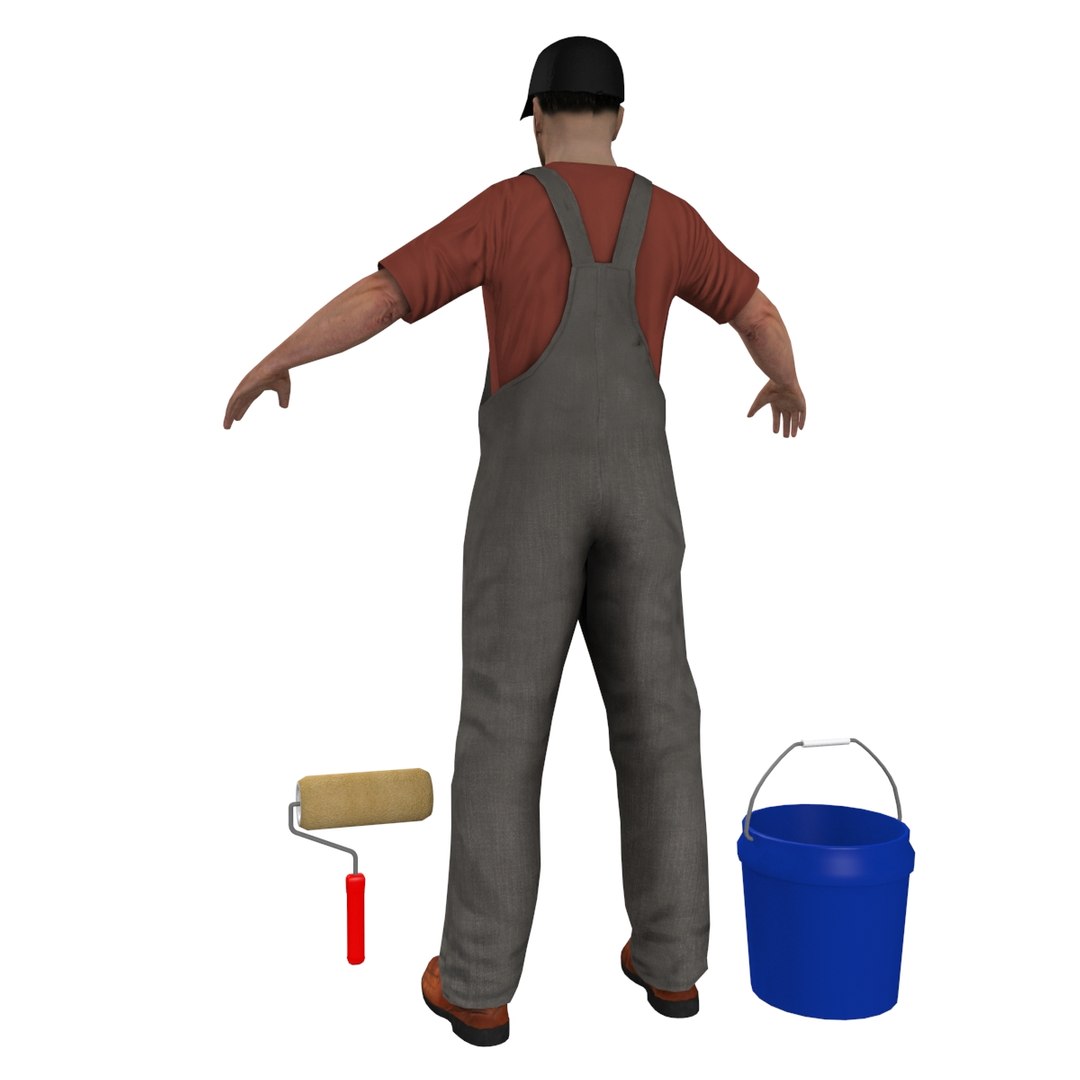 max rigged paint worker man