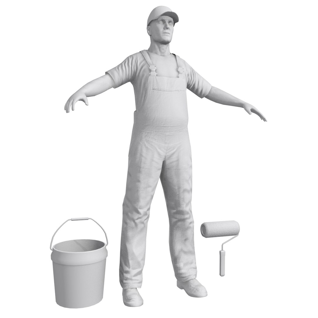 max rigged paint worker man