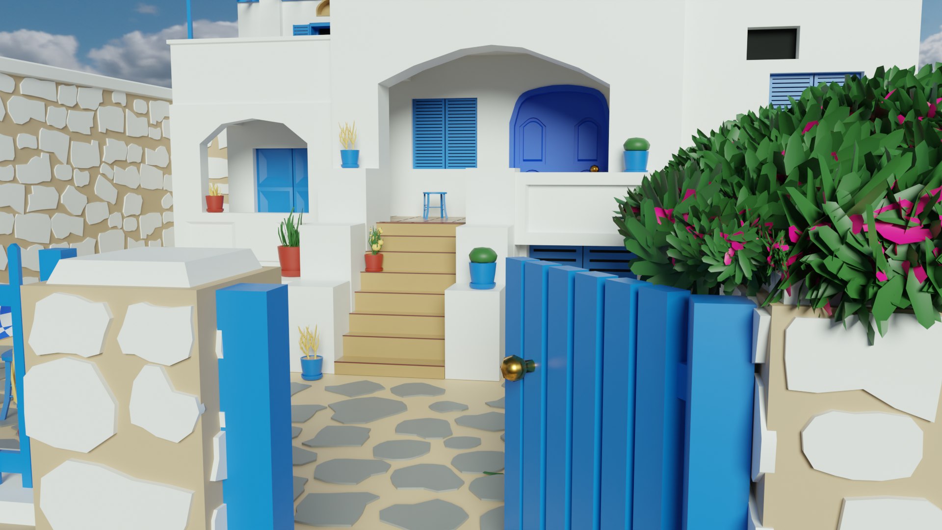 3D GREEK HOME Model - TurboSquid 1807793
