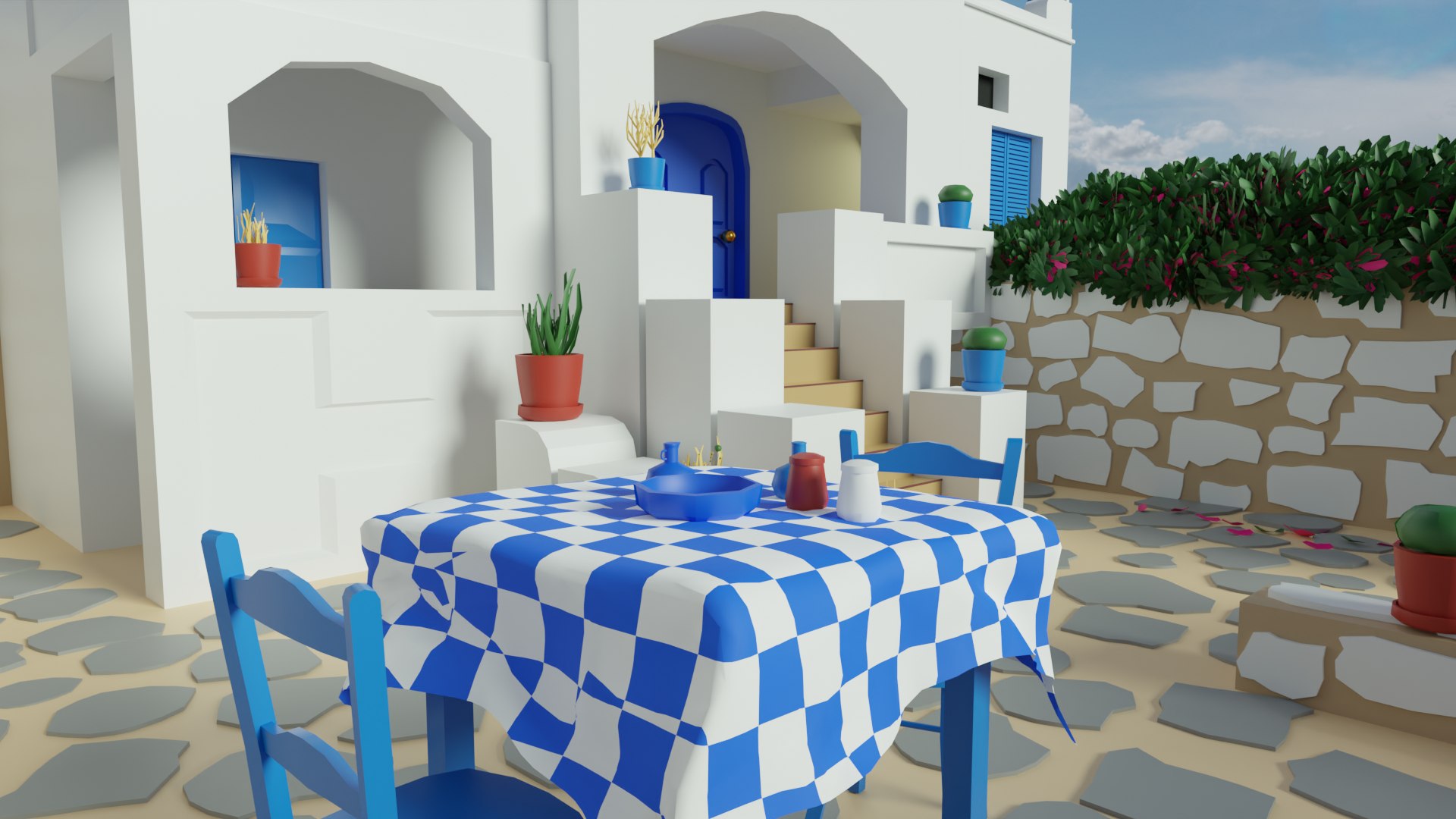 3D GREEK HOME Model - TurboSquid 1807793