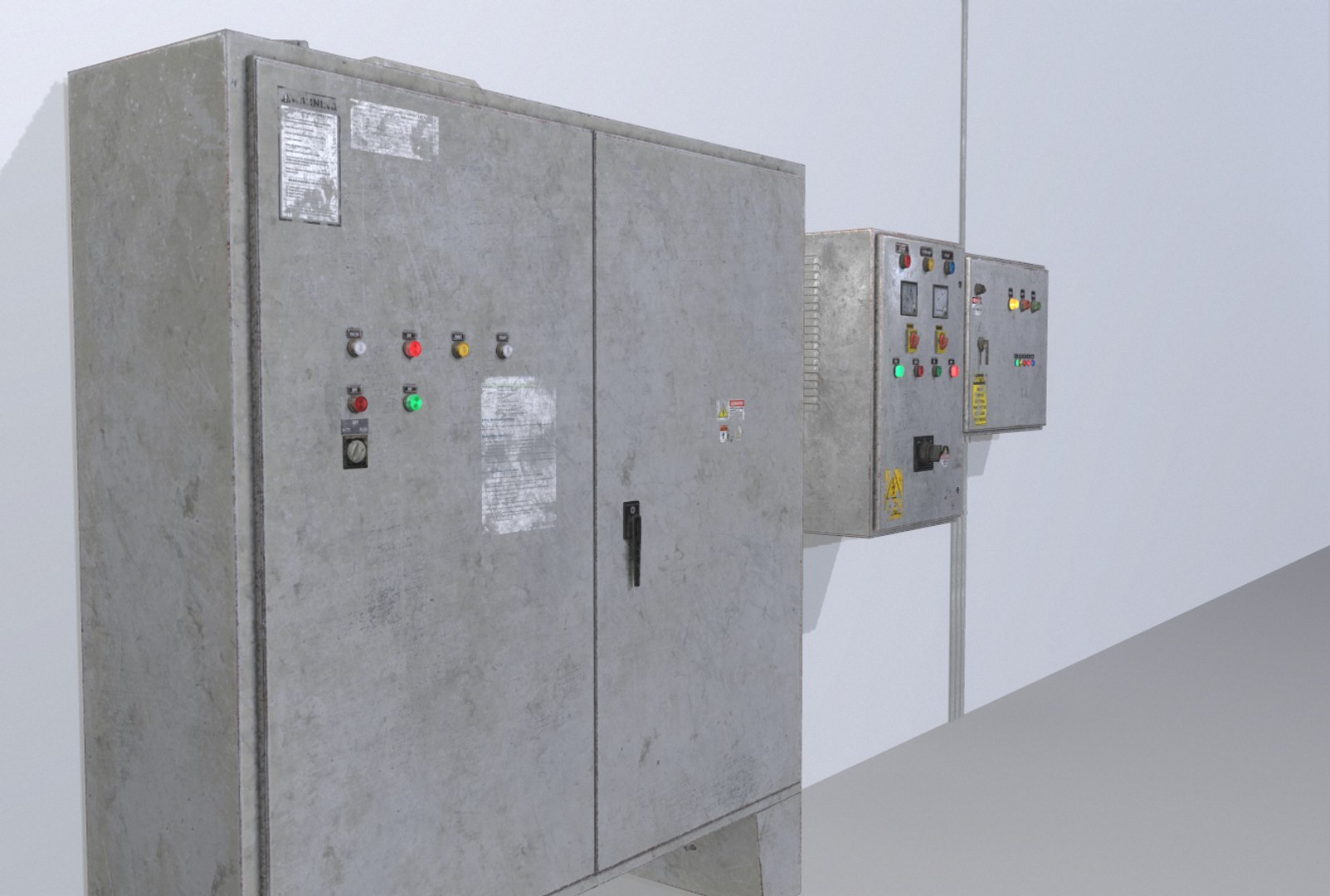 Old Control Panels 3D Model - TurboSquid 1497960