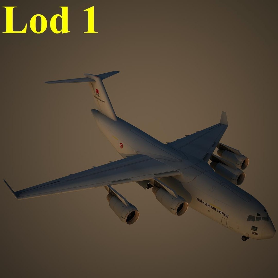 3d Boeing Taf Military Transport