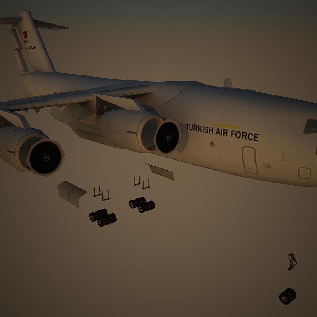 3d Boeing Taf Military Transport