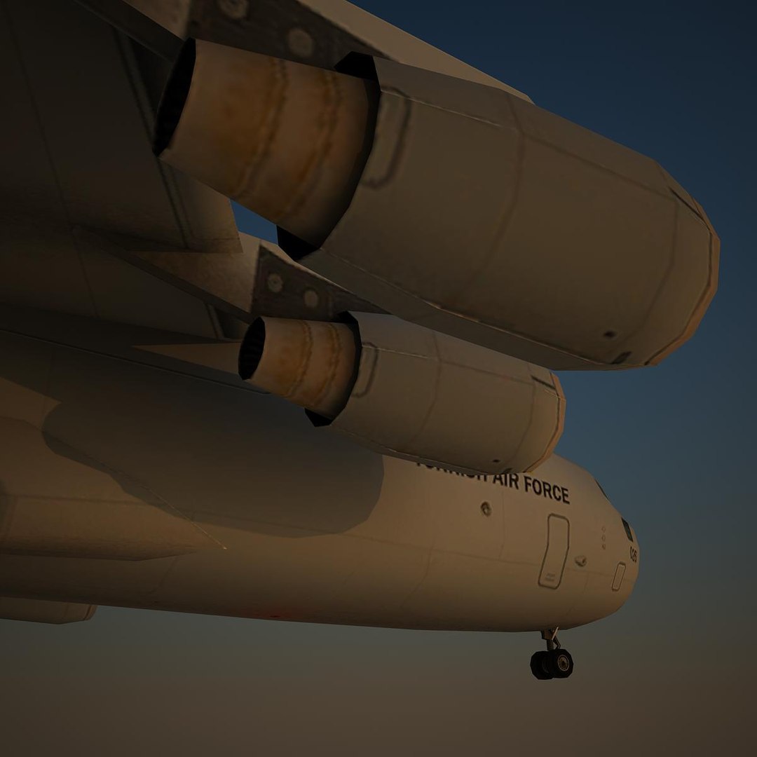 3d Boeing Taf Military Transport