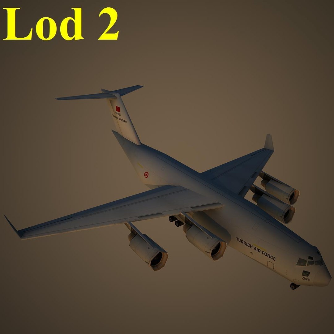 3d Boeing Taf Military Transport