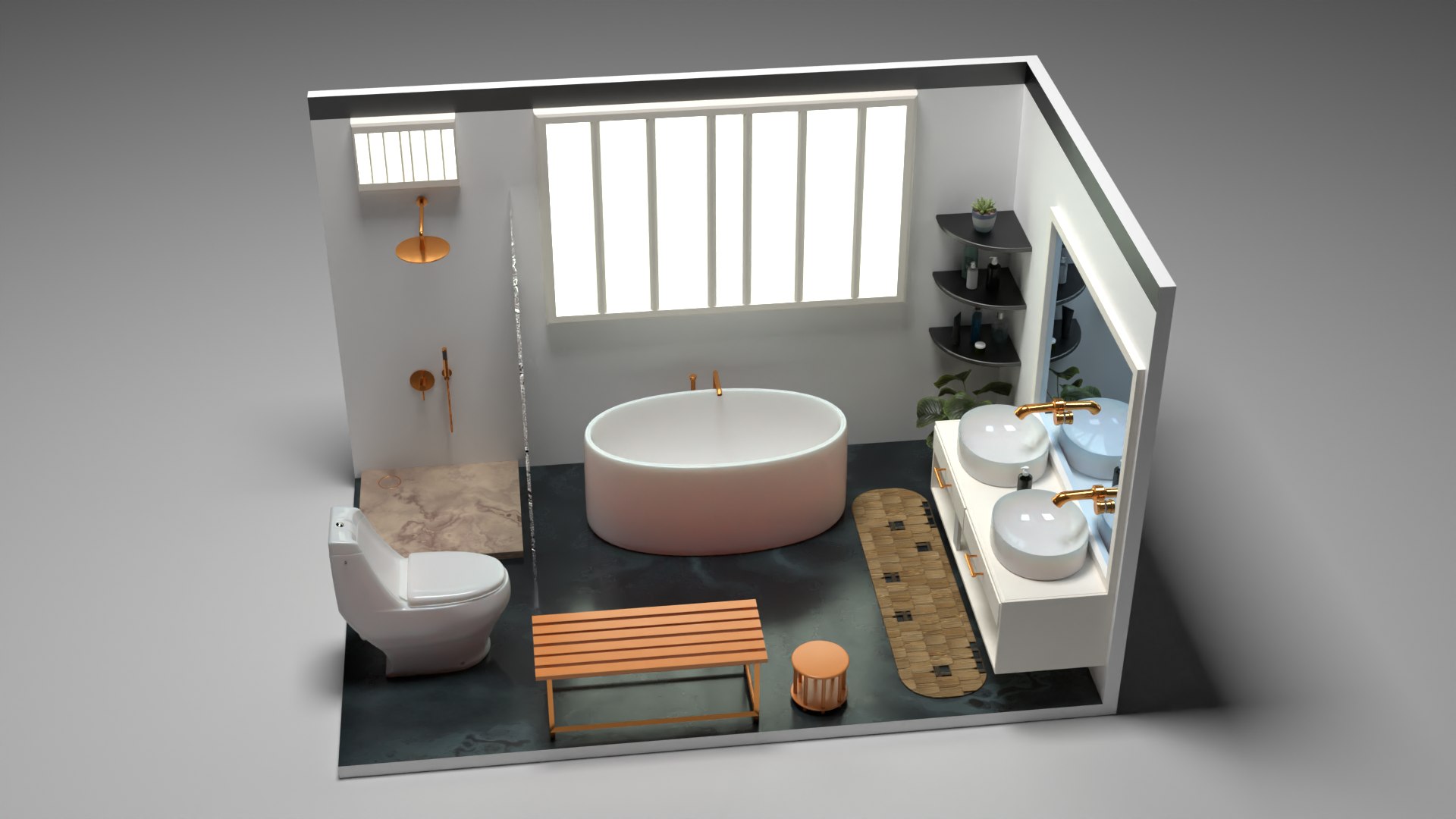 3D Model Bathroom - TurboSquid 2066923
