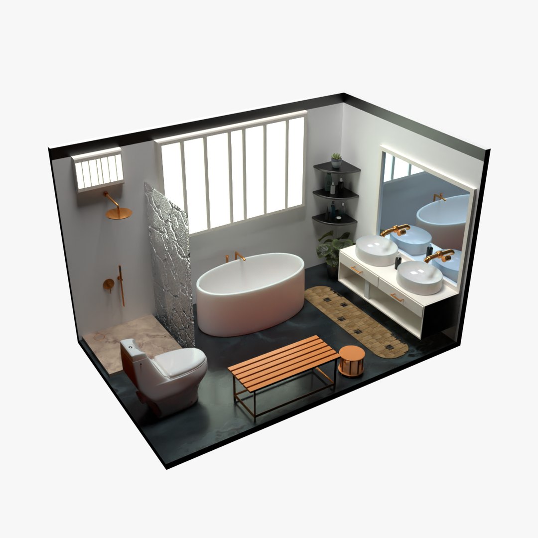 3D model Bathroom - TurboSquid 2066923