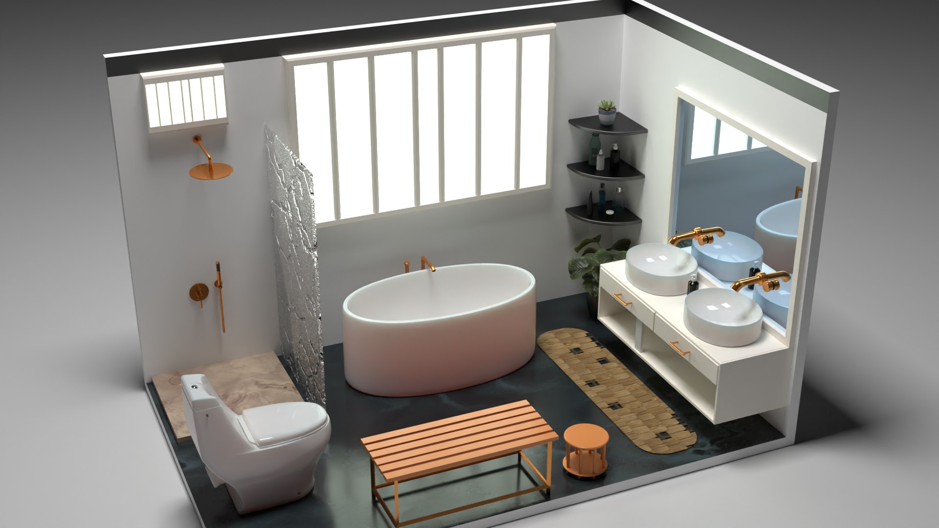 3D Model Bathroom - TurboSquid 2066923