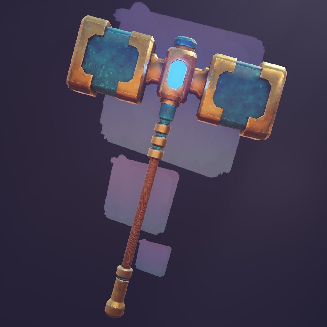 Game Ready Stylised Hammer Prop 3D - TurboSquid 2014771