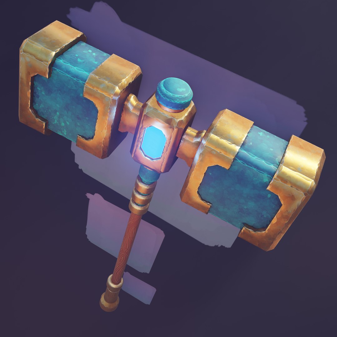 Game Ready Stylised Hammer Prop 3D - TurboSquid 2014771