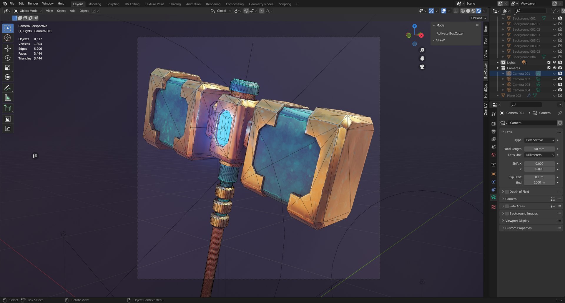 Game Ready Stylised Hammer Prop 3D - TurboSquid 2014771