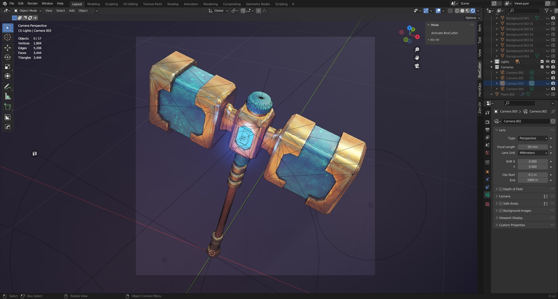 Game Ready Stylised Hammer Prop 3D - TurboSquid 2014771