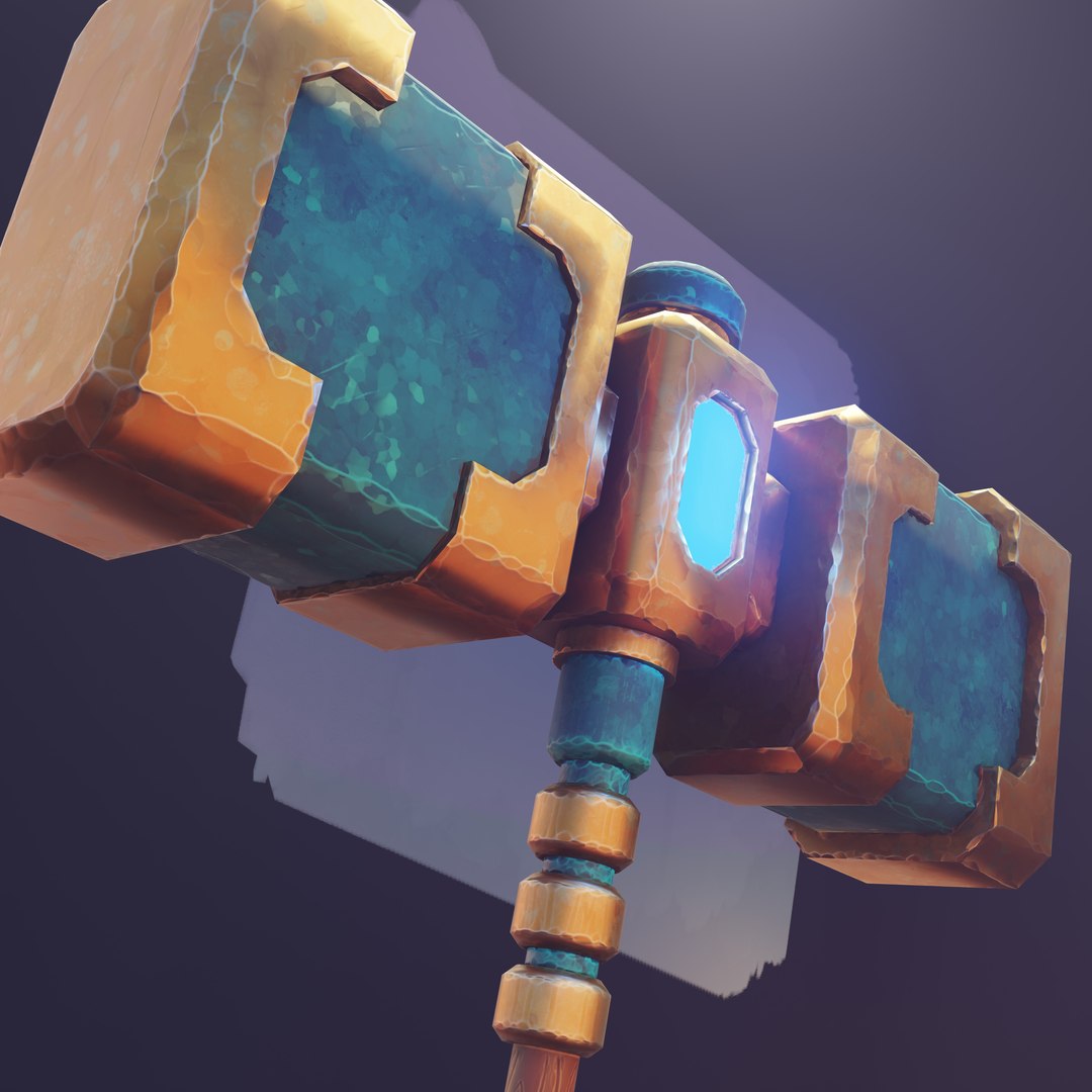 Game Ready Stylised Hammer Prop 3D - TurboSquid 2014771