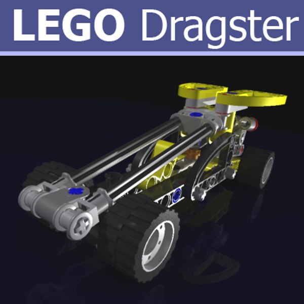 3D модель ЛЕГО Драгстер - TurboSquid 463653