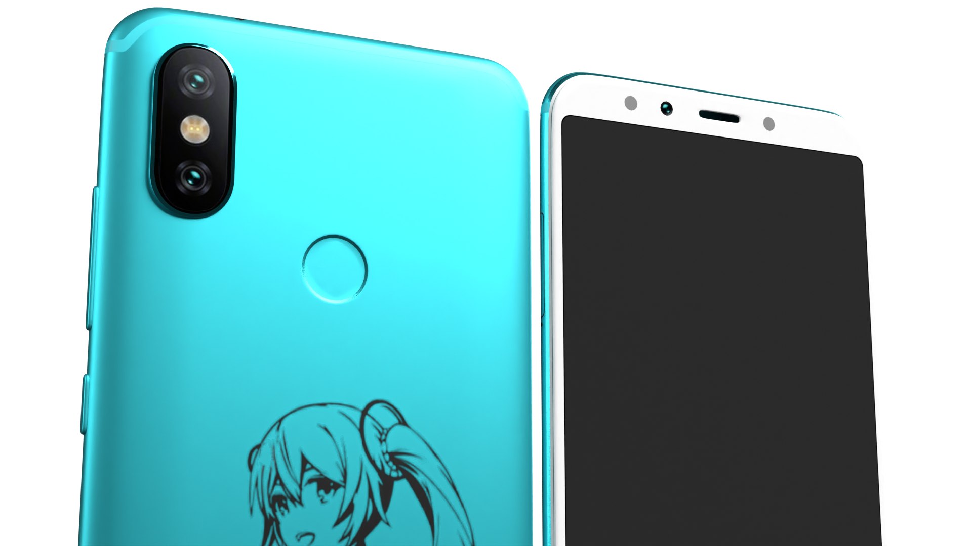 Xiaomi Mi 6X Hatsune Miku 3D Model - TurboSquid 1913387