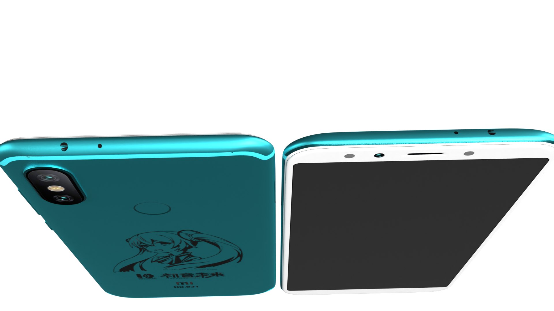 Xiaomi Mi 6X Hatsune Miku 3D Model - TurboSquid 1913387