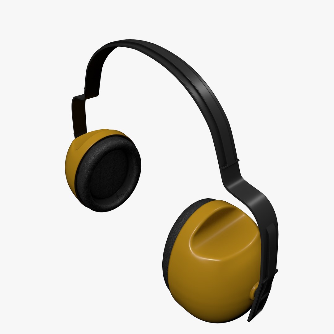 Construction Headphones 3D - TurboSquid 1815367