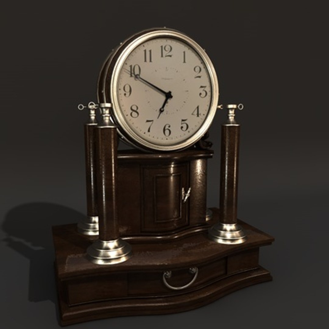 Table Clock 3d Model