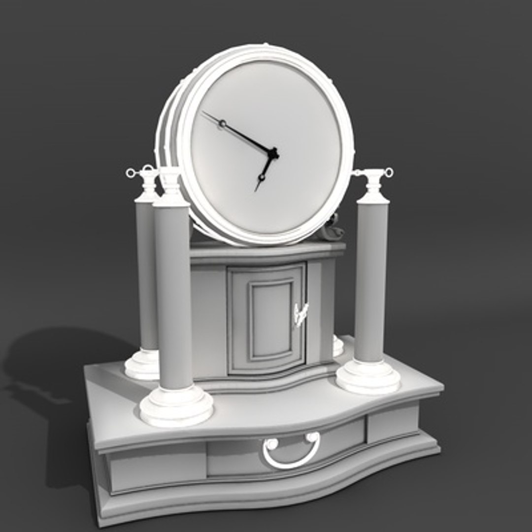 Table Clock 3d Model