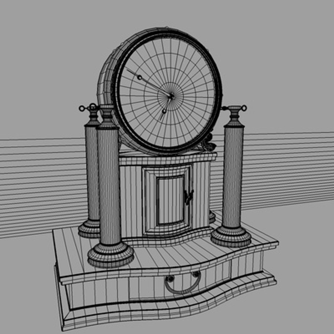 Table Clock 3d Model