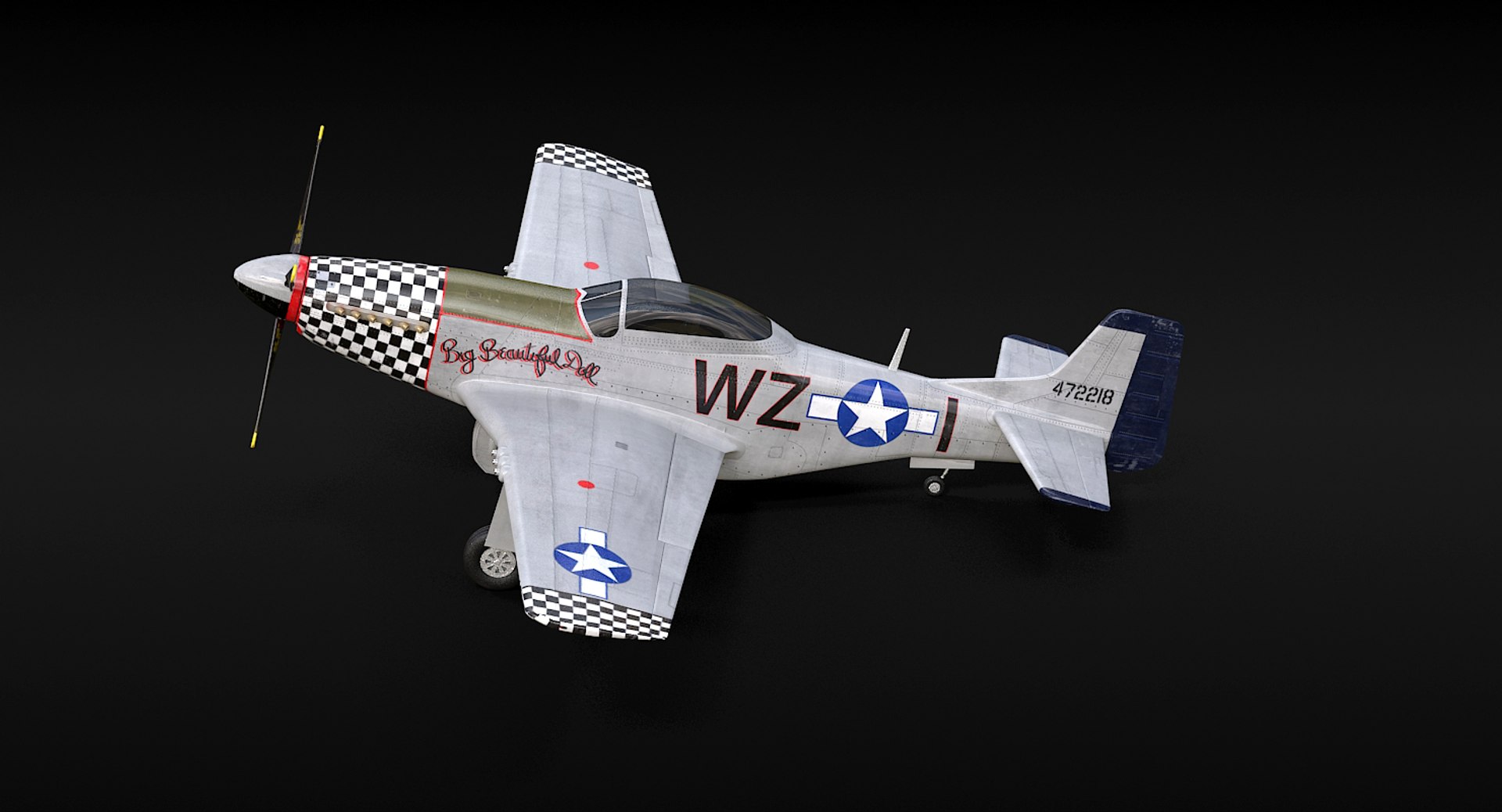P-51d Mustang 3D Model - TurboSquid 1154751
