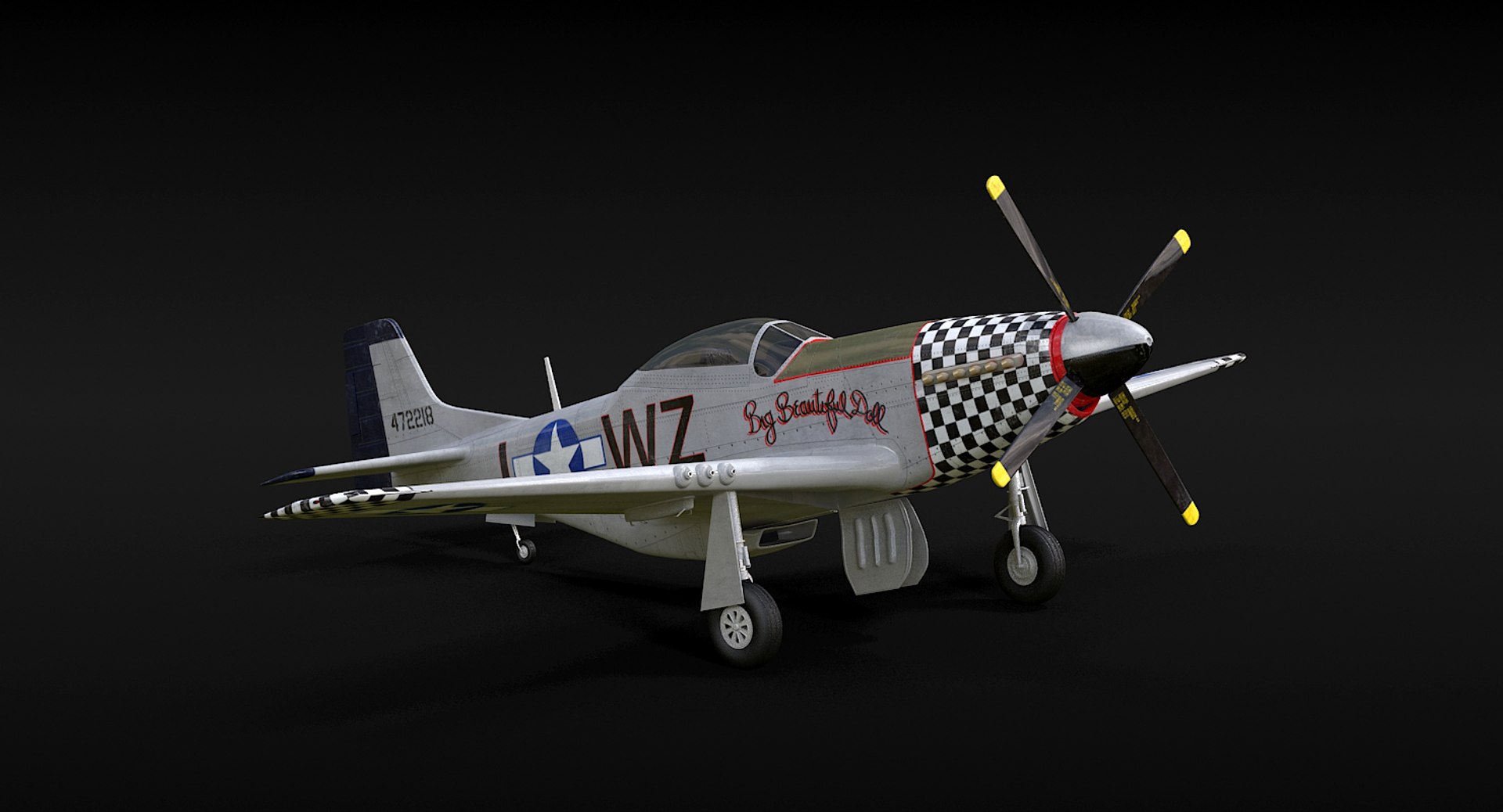 P-51d Mustang 3D Model - TurboSquid 1154751