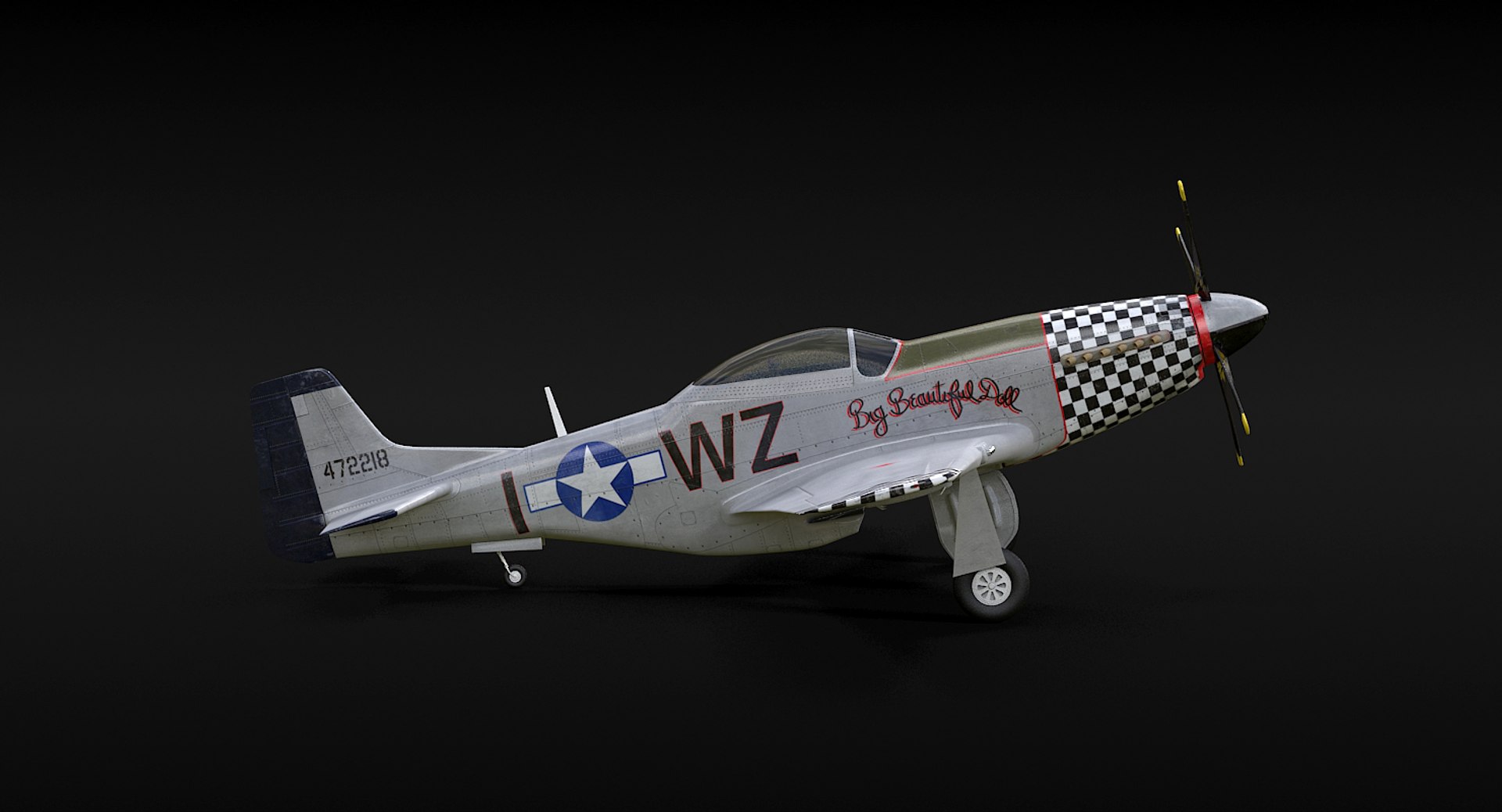 P-51d Mustang 3D Model - TurboSquid 1154751