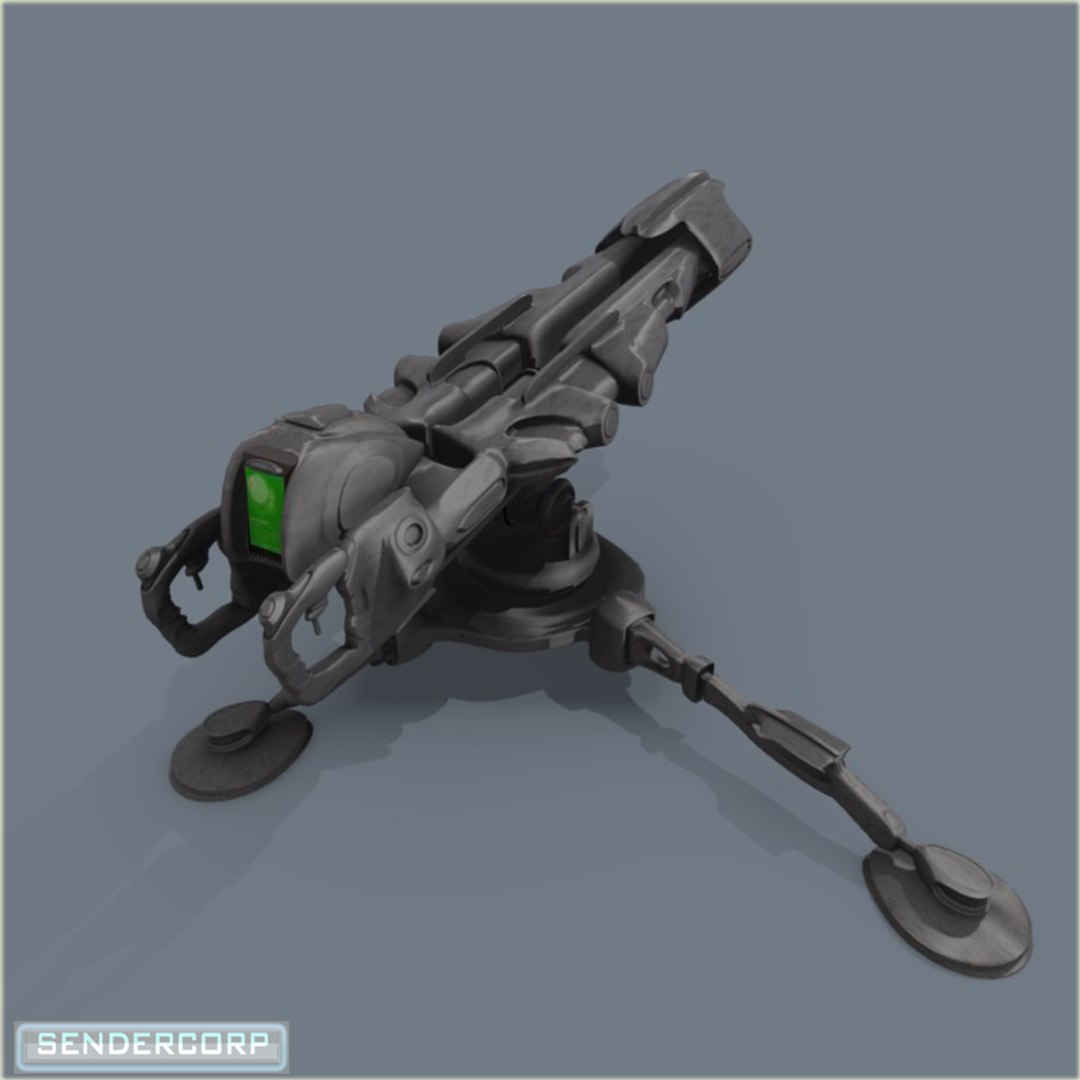 3d mini pulse gun model