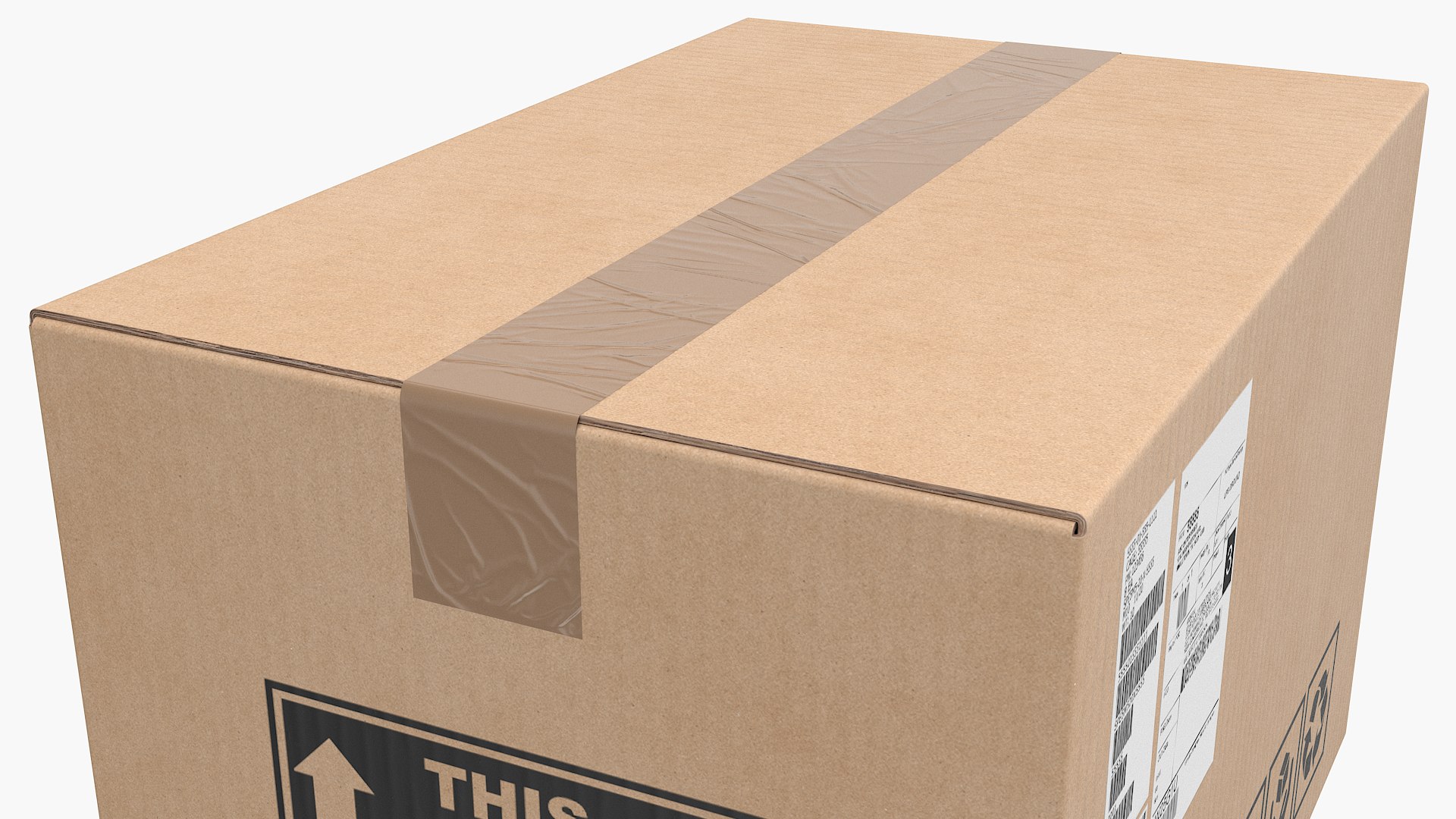 Cardboard Box 3 Closed Model - TurboSquid 2180045