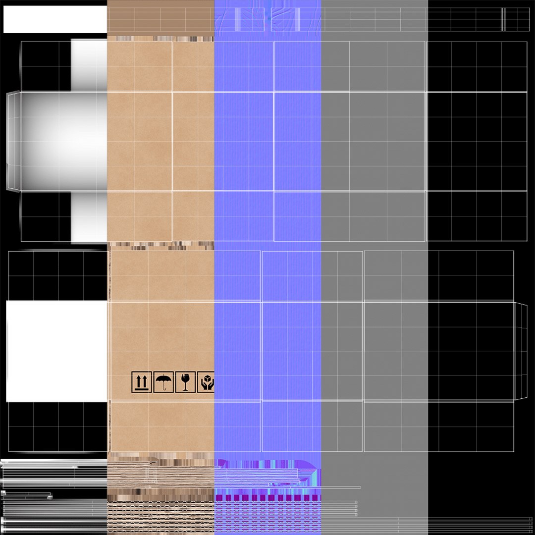 Cardboard Box 3 Closed Model - TurboSquid 2180045