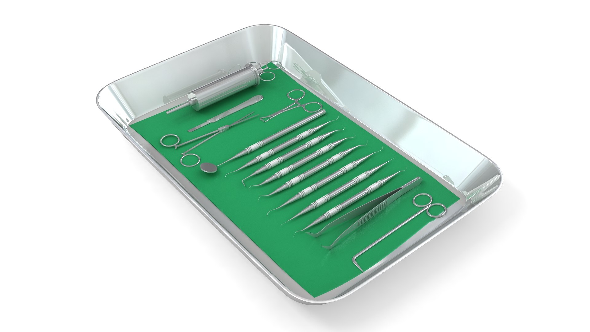 Tray Set Surgical 3D Model - TurboSquid 1686653