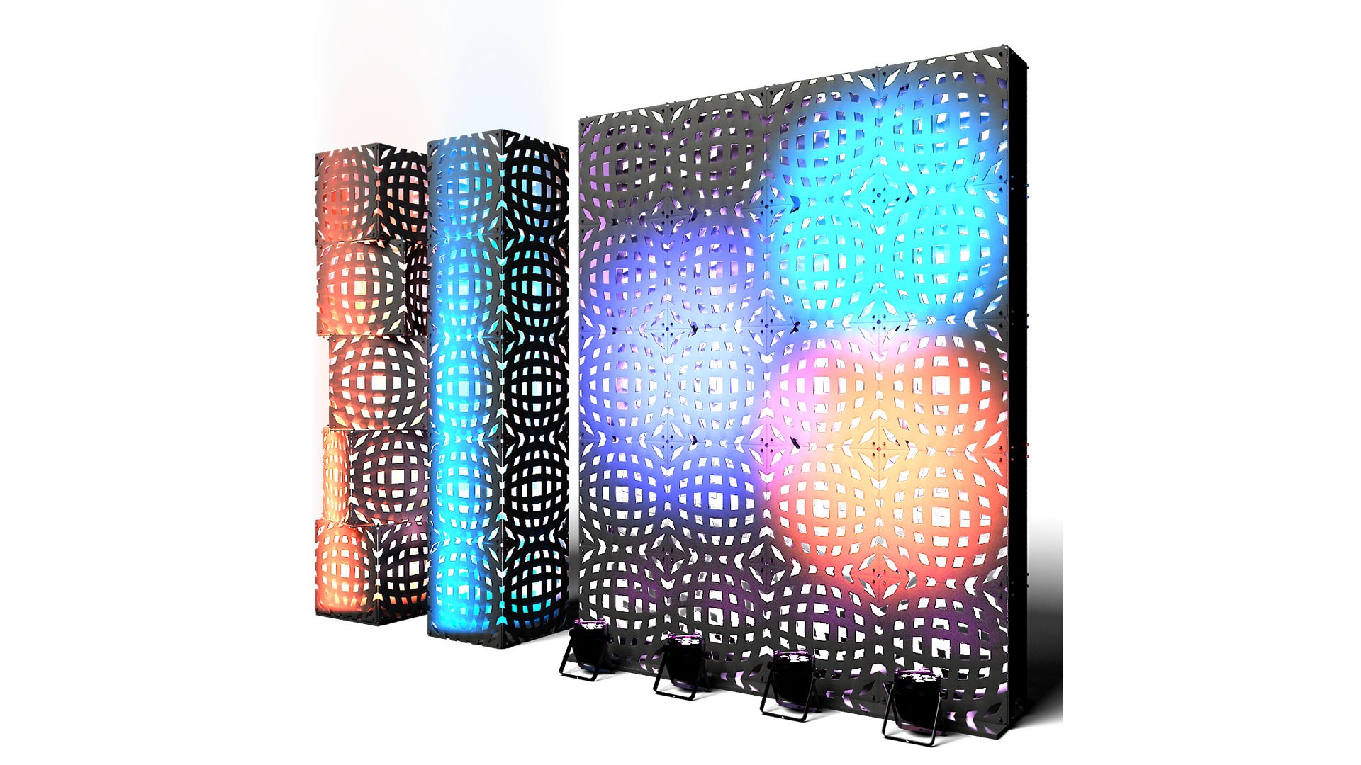 Stage Decor 12- Modular Wall Column Model - TurboSquid 2063470