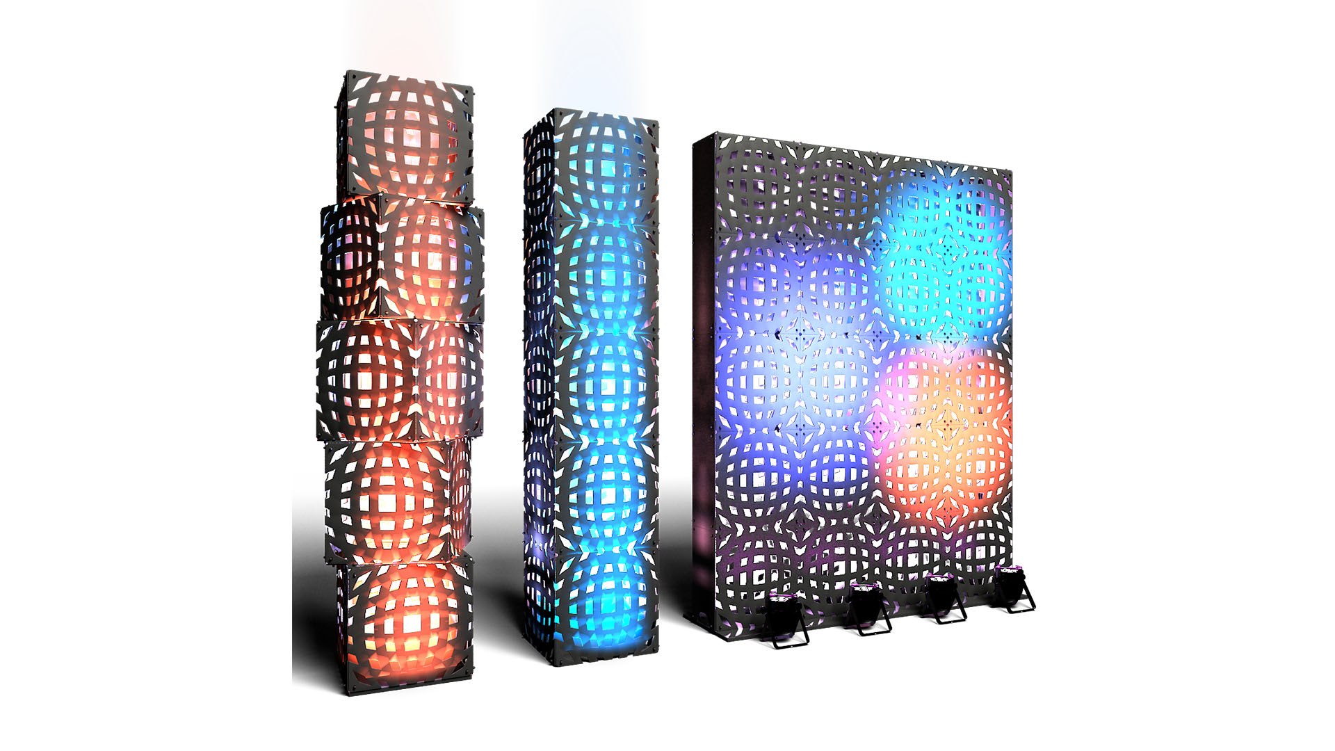 Stage Decor 12- Modular Wall Column Model - TurboSquid 2063470