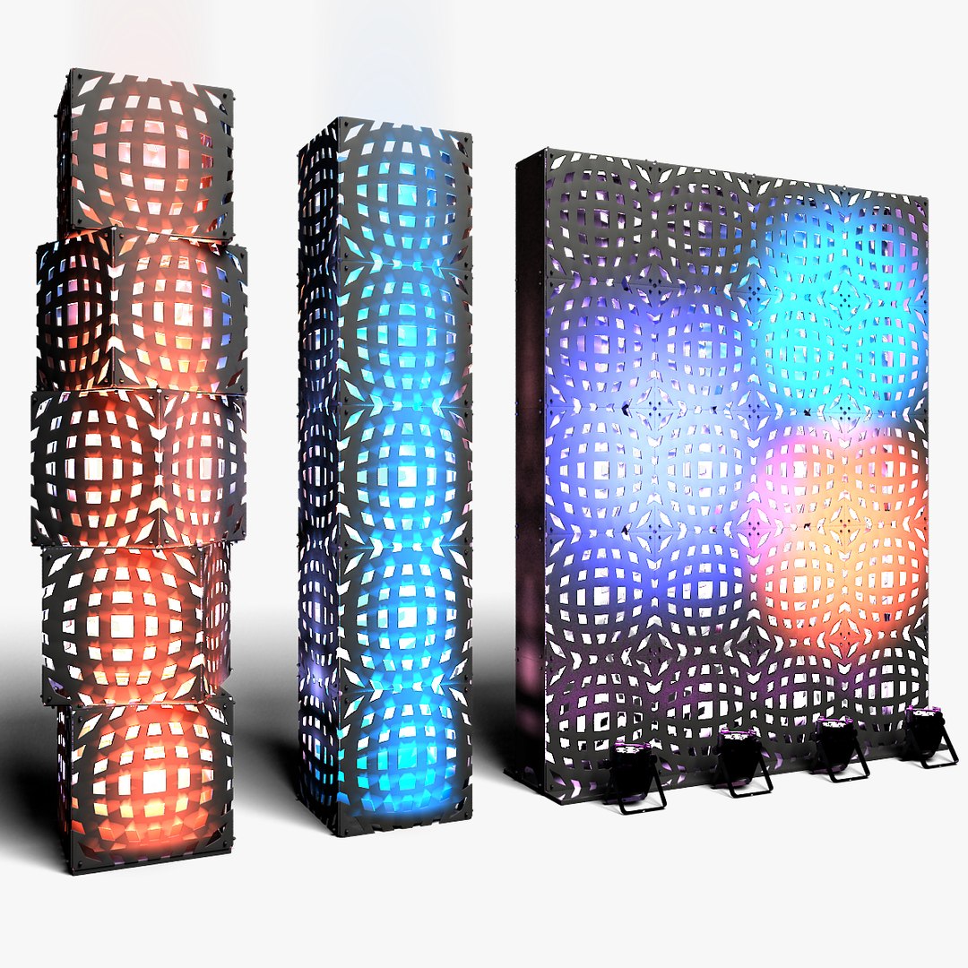 Stage Decor 12- Modular Wall Column Model - TurboSquid 2063470