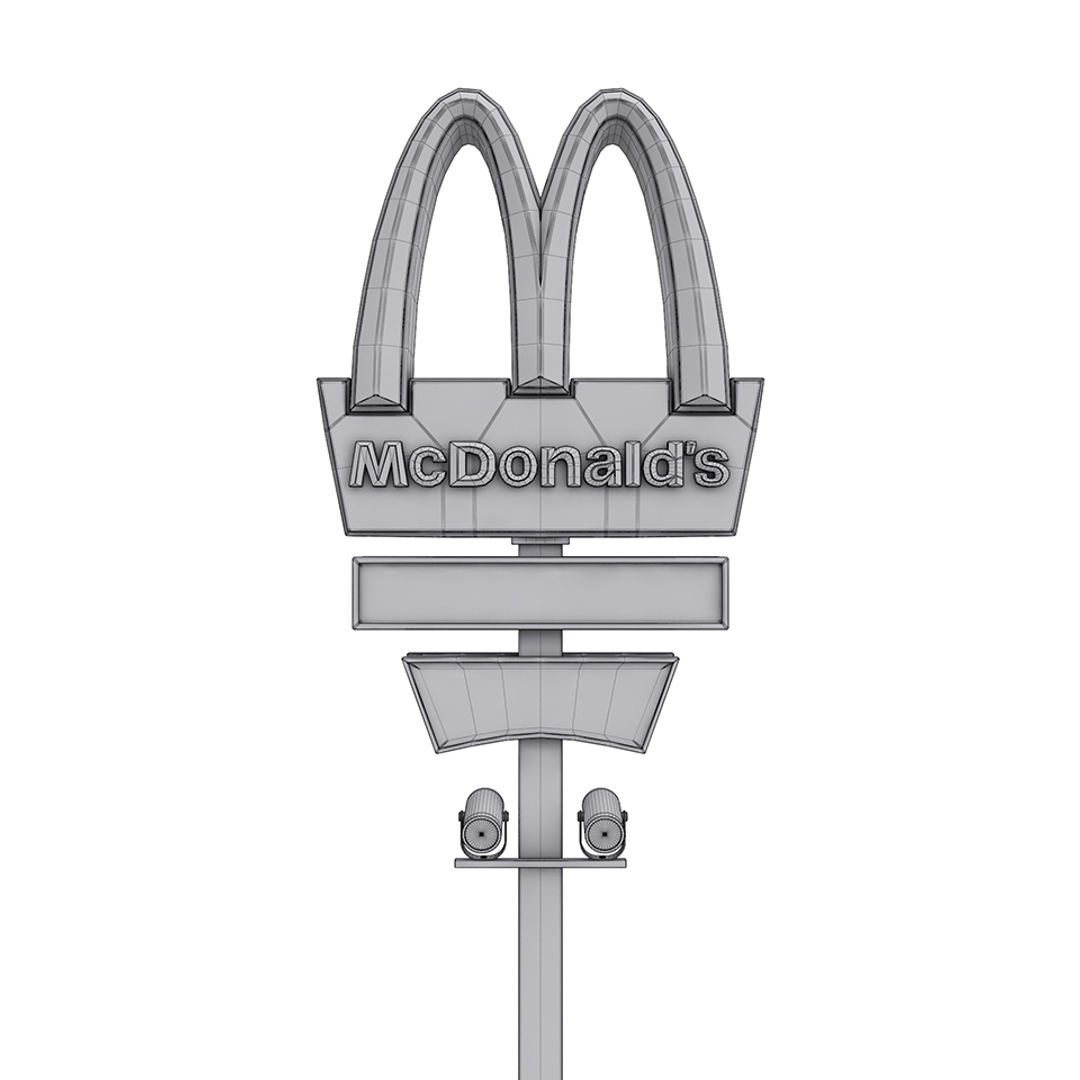 3d mcdonalds pylon s