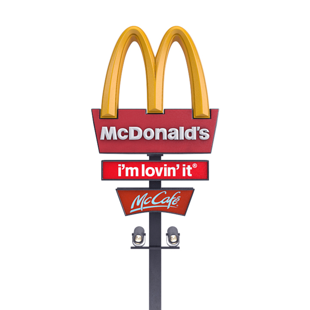 3d mcdonalds pylon s