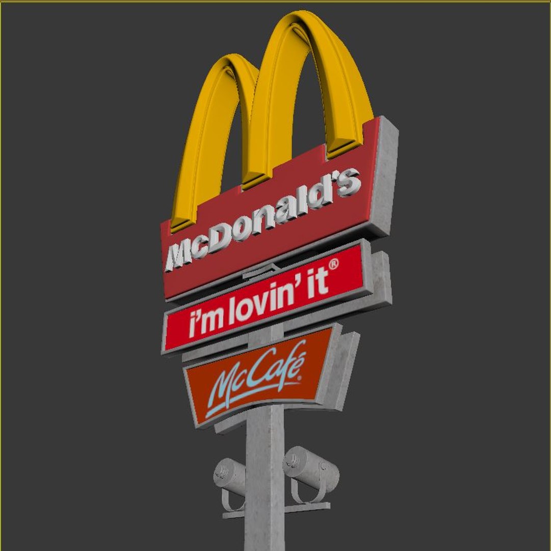 3d mcdonalds pylon s